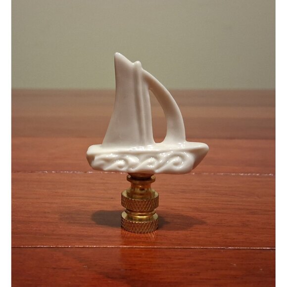 Wade Ceramics | Accents | Sailboat Lamp Finial Shade Topper Coastal ...